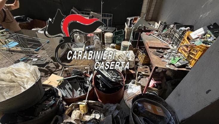 Aversa, maxi sequestro di rifiuti speciali pericolosi, tre arresti
