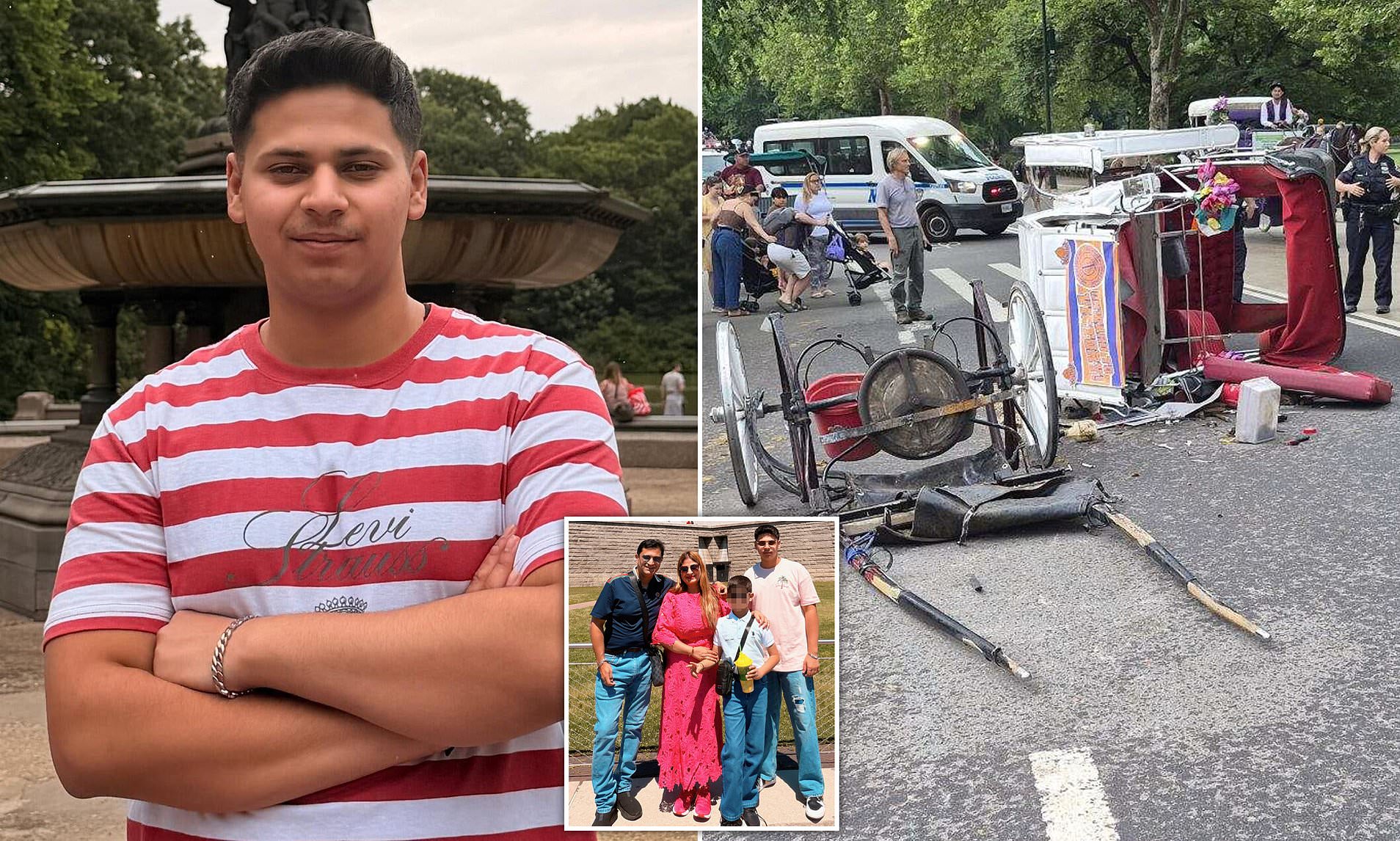 Teen tourist thrown to death by Central Park horse was trying to save ...