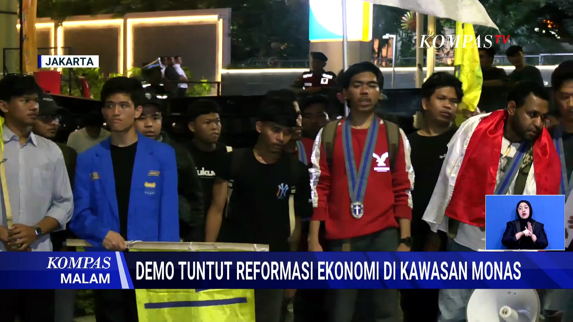 Demo di kawasan Monas, Ketua PC PMII Jakpus: Kami desak cabut UU TNI ...