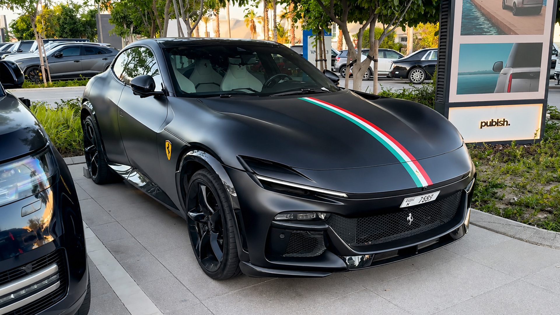 Parked $700K Ferrari Purosangue in a Unique Specification