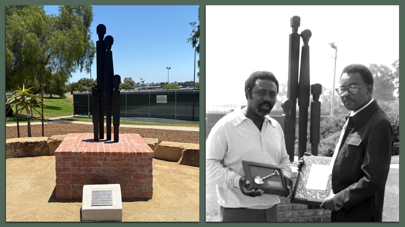 After years of waiting, Mountain View's 'Black Family' statue is back