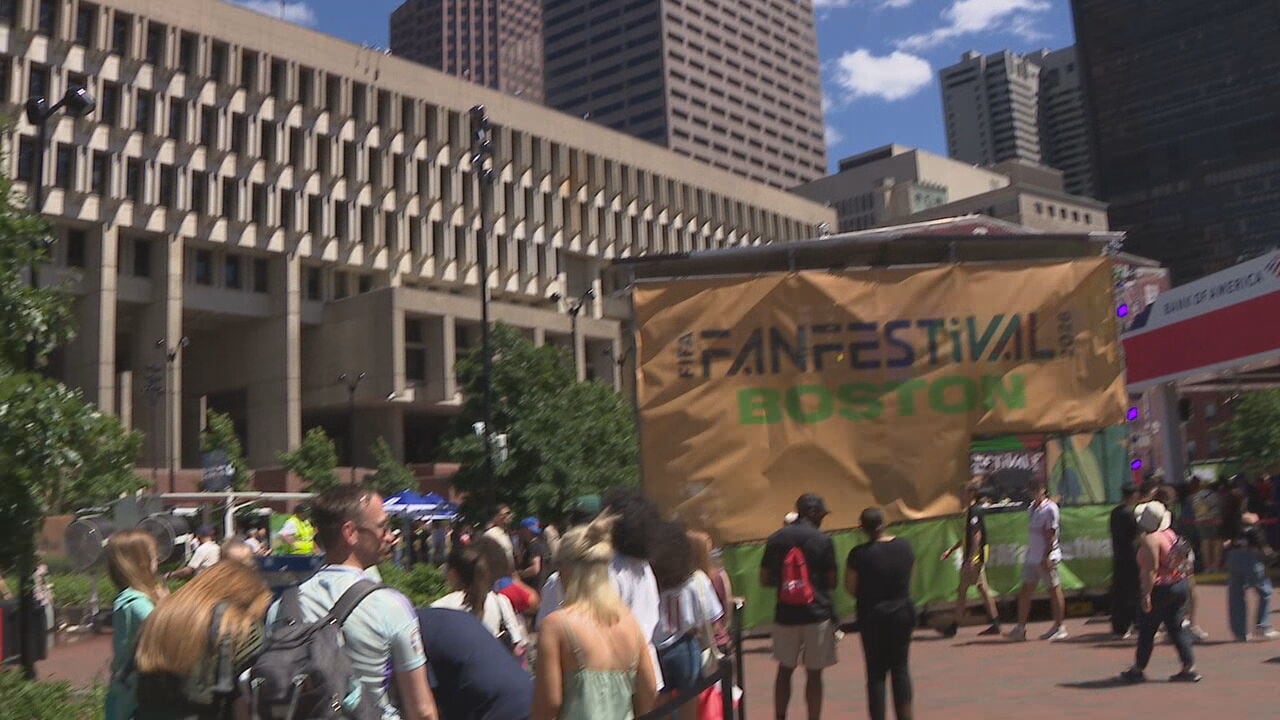 FIFA fan festival in Boston is delayed today due to high winds
