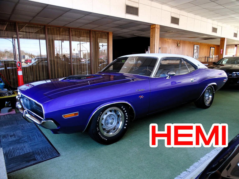 This plum crazy 1970 Dodge Challenger R/T SE is a frame-off Hemi ...