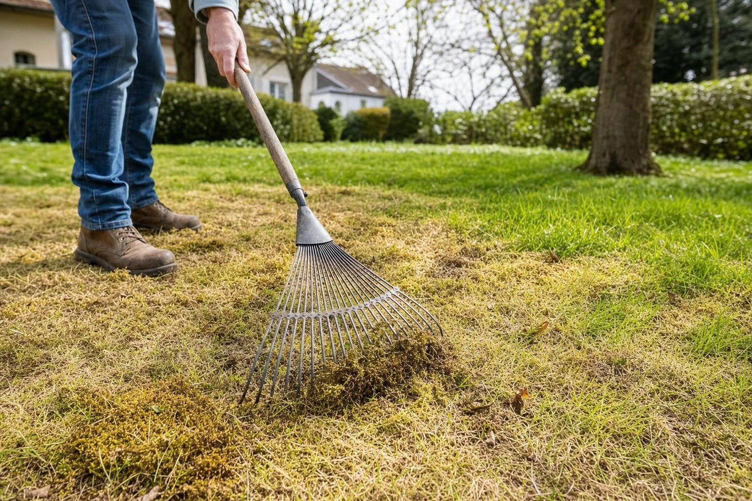 Pelouse abîmée par l’hiver : le plan de sauvetage en 4 gestes à lancer ...