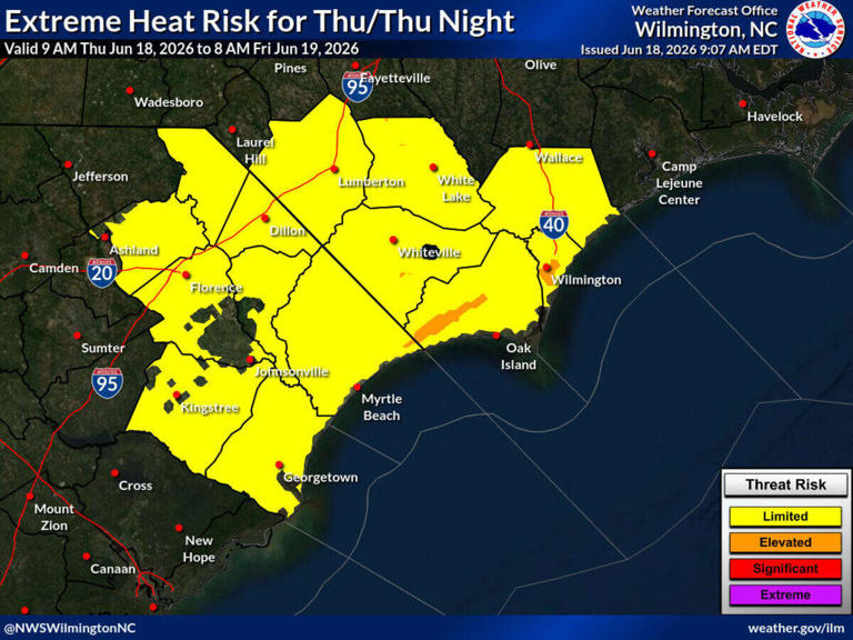 Heat advisory issued for Horry County ahead of storms. How to stay safe