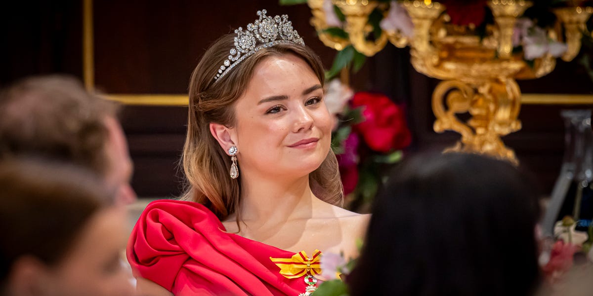 Princess Ariane of the Netherlands made her tiara debut at a state banquet
