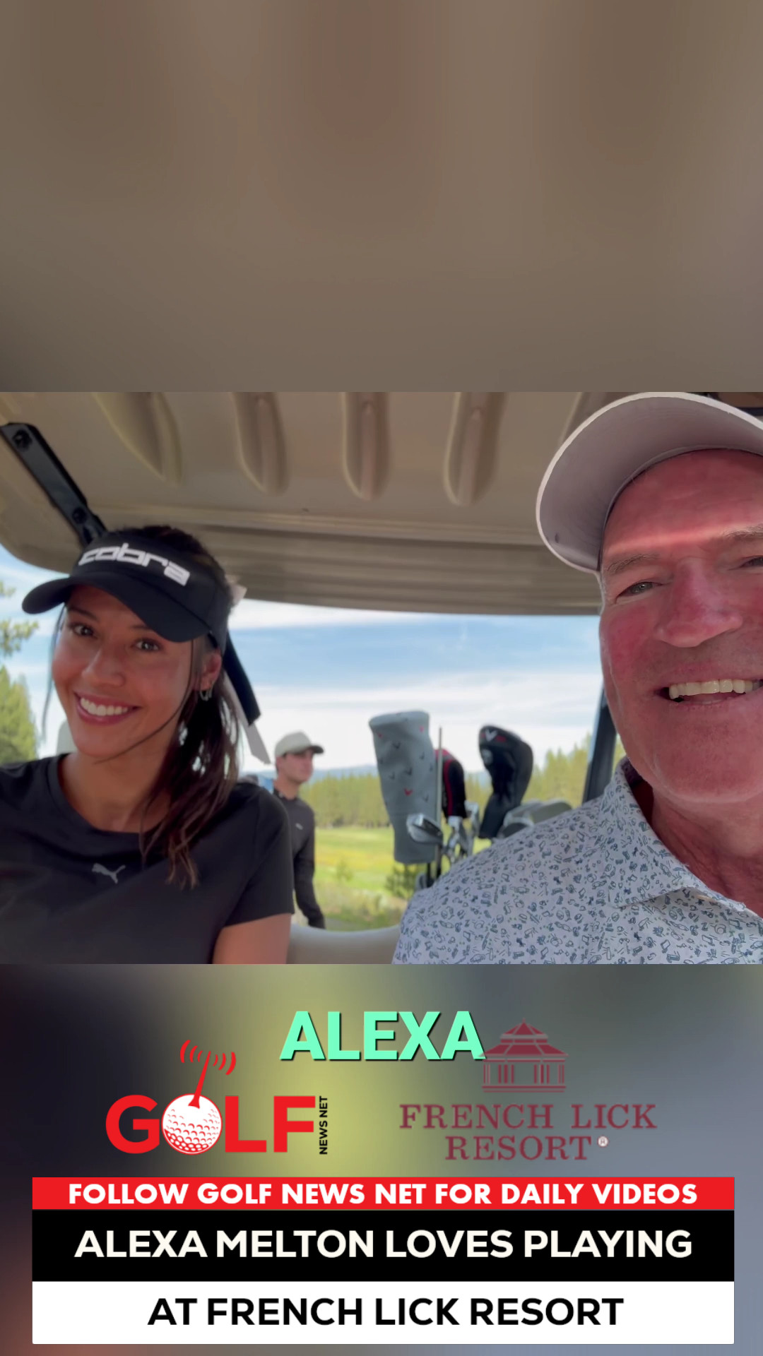 Alexa Melton on the People's League golf in Lake Tahoe