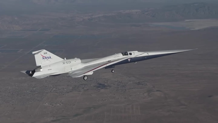 NASA X-59 supersonic aircraft's first flight - highlights and team ...