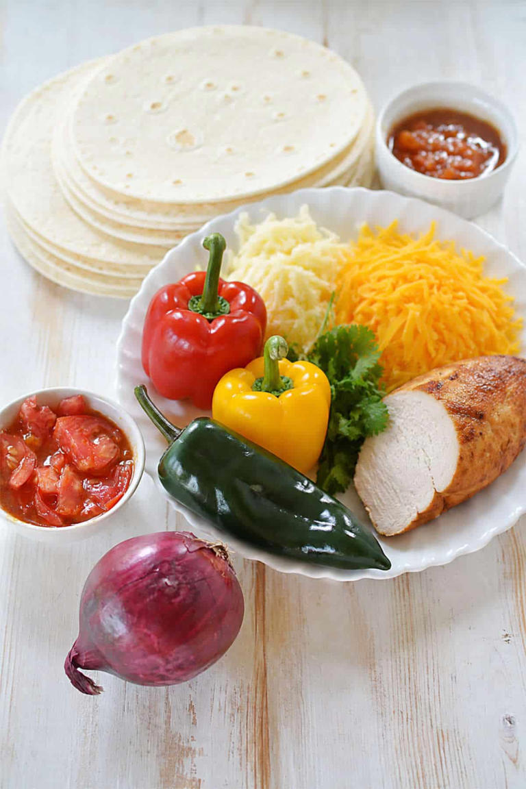 Blooming quesadilla ring