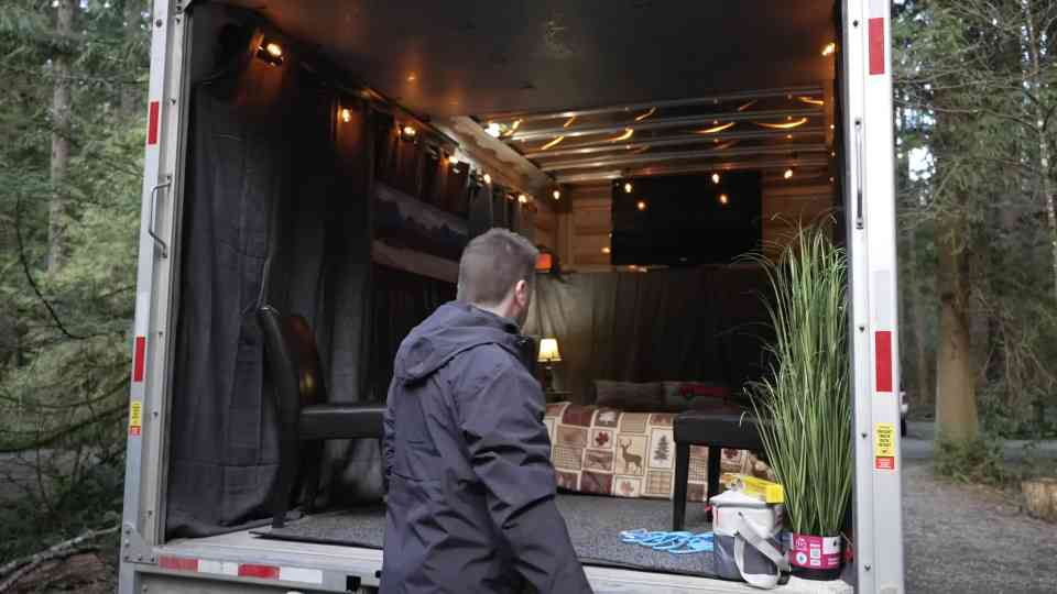I turned a U-Haul rental into a secret campsite