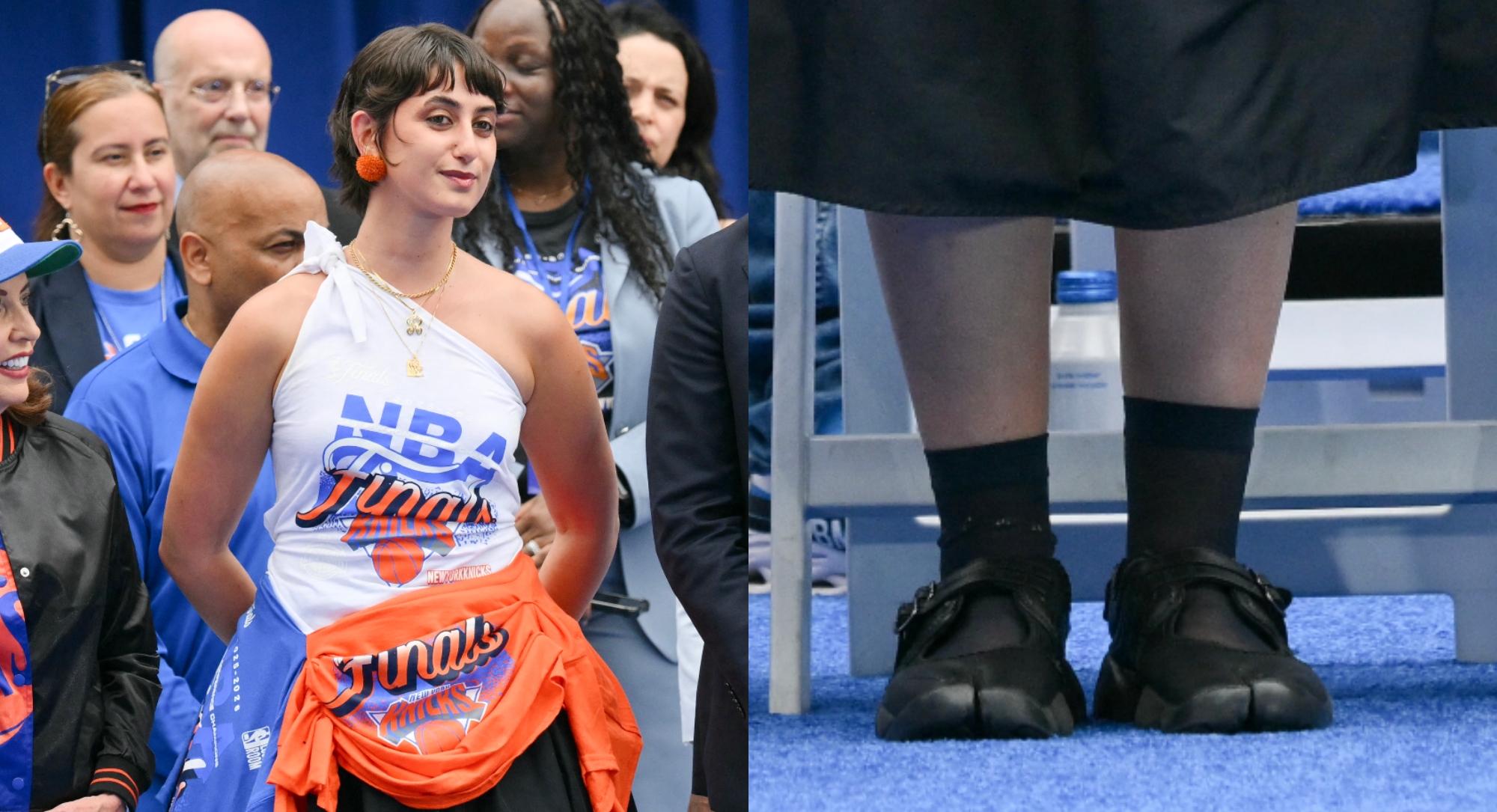 Rama Duwaji wears Nike shoes to Knicks championship celebration