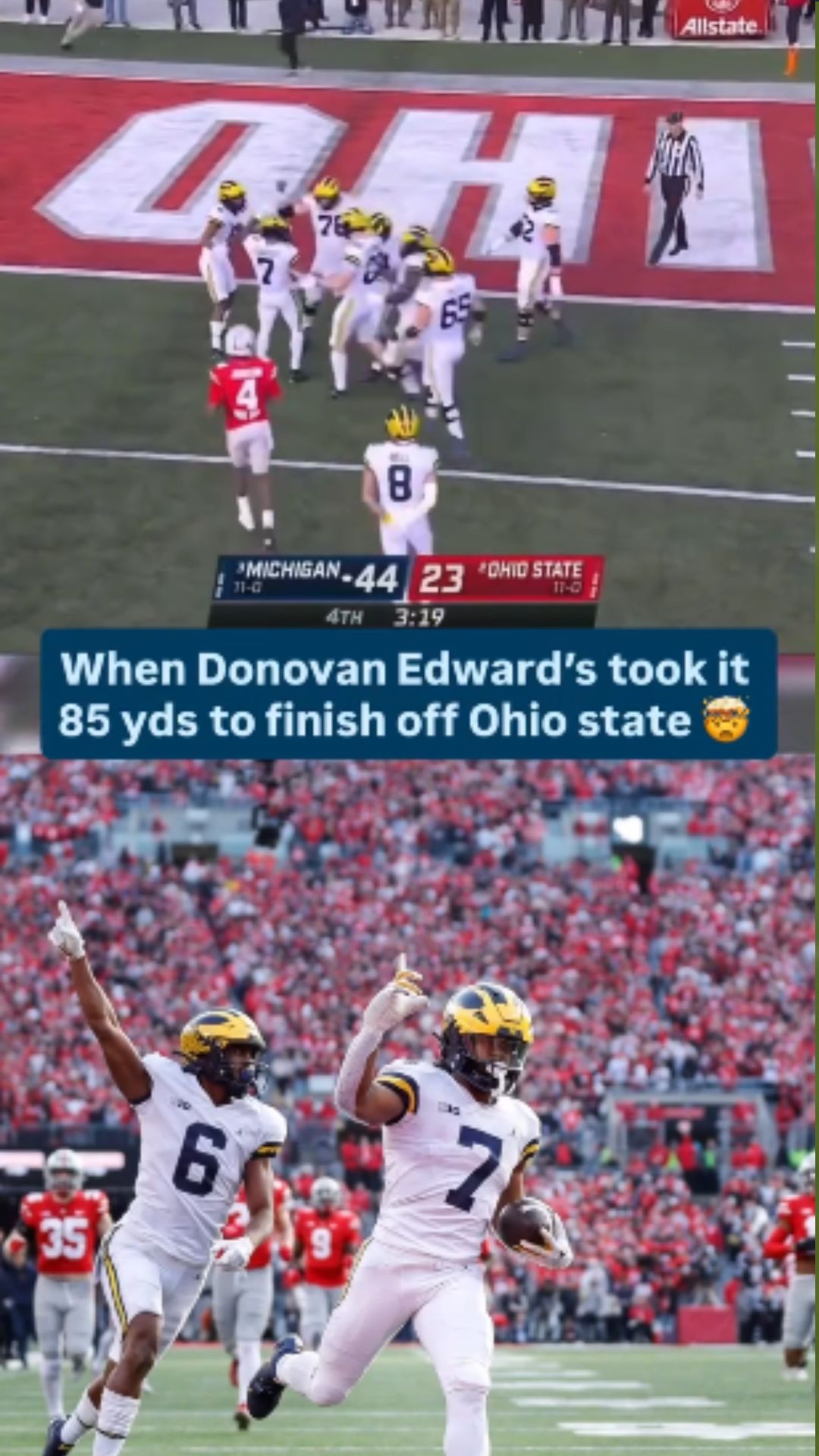 Reliving Donovan Edwards' 216-yard performance vs Ohio State in 2022