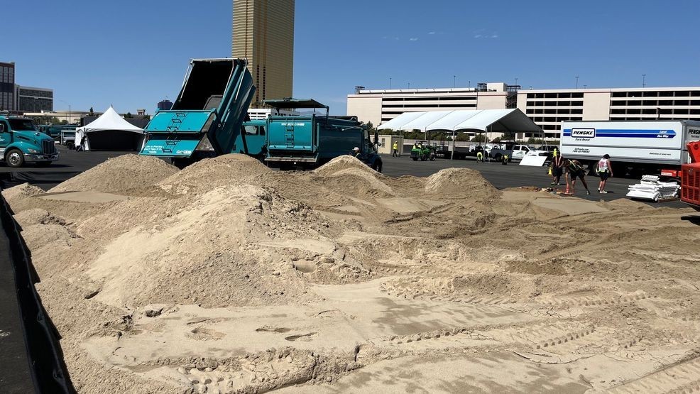 Sand arrives at Resorts World for upcoming AVP League beach volleyball ...