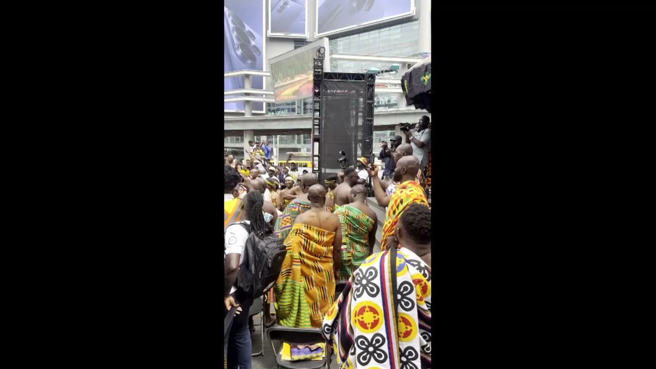 Ashanti king joins Ghana World Cup celebration after Panama win