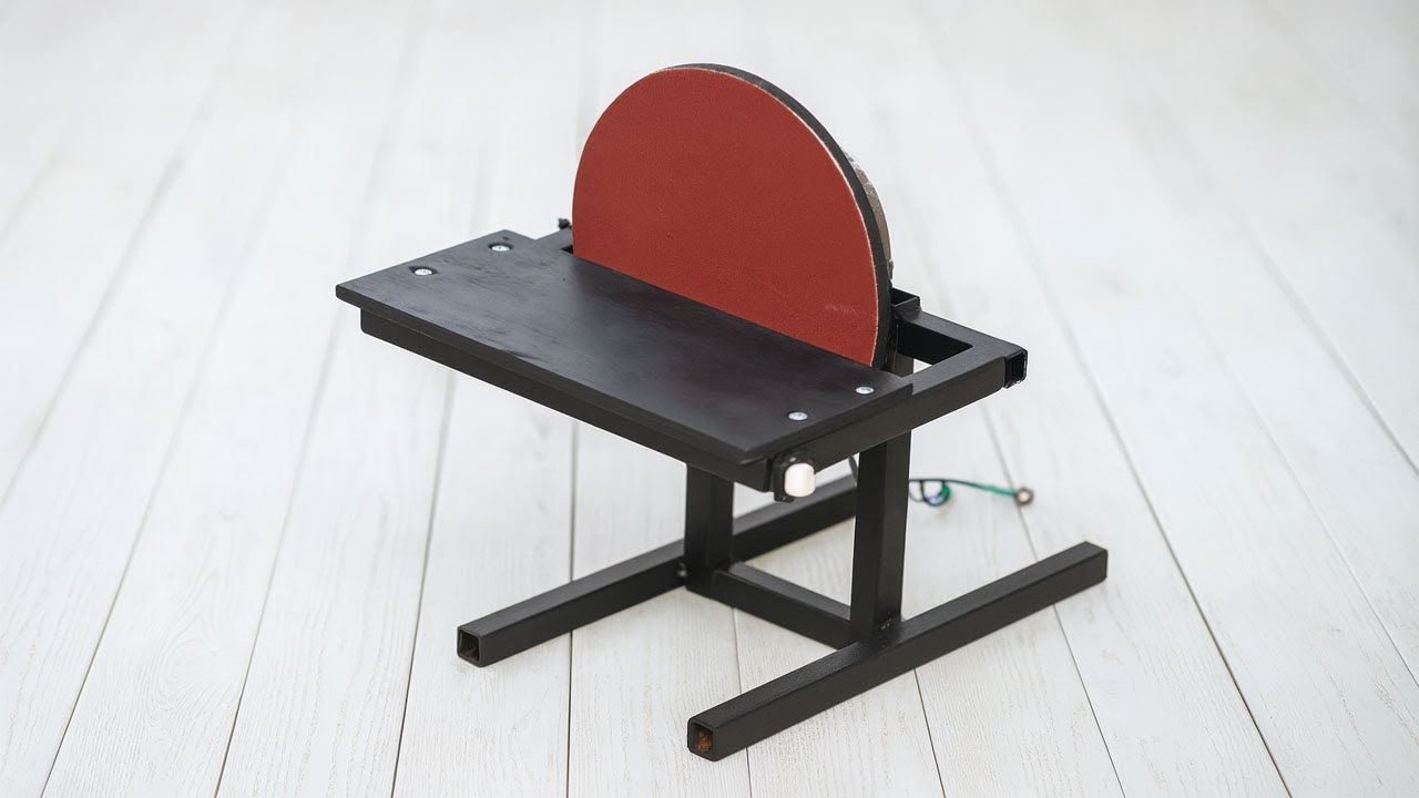 How to build a compact DIY disk sander from an old motor | Step-by-step ...