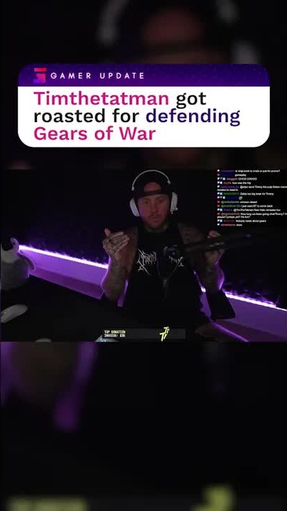 TimTheTatman roasted for defending Gears of War