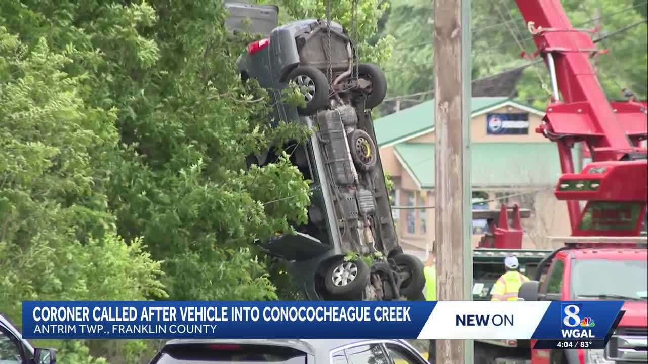 Coroner called | Vehicle crashes into Conococheague Creek in Franklin ...