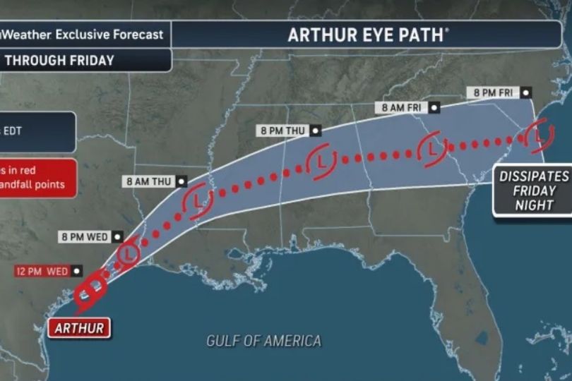 Tropical Storm Arthur tracker lays bare brutal path through Texas as ...