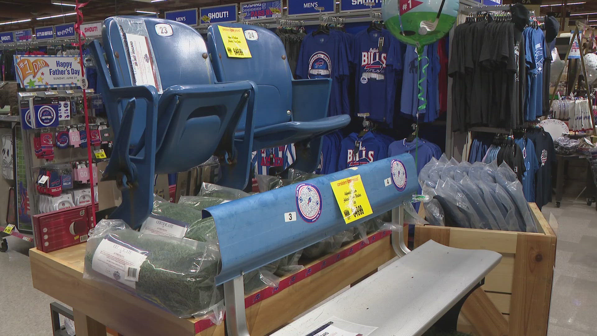 Wegmans selling old Bills Highmark Stadium seats