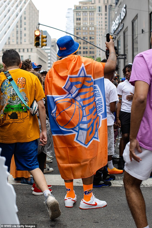 Ivanka Trump's youngest son, 10, spotted in middle of Knicks victory parade