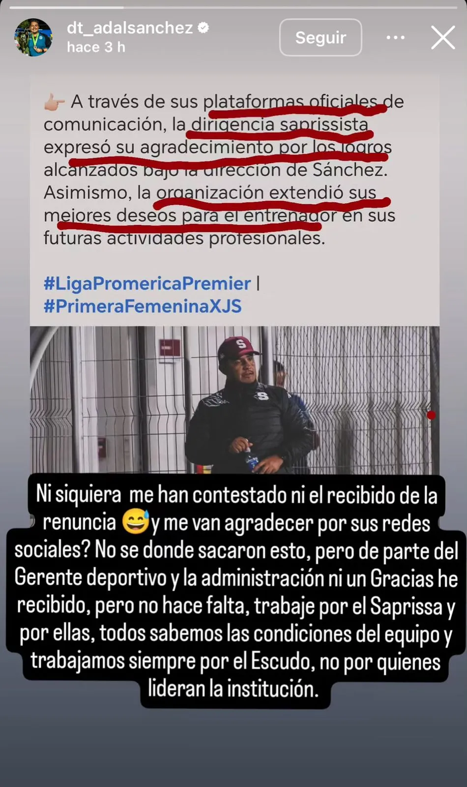 Nunca le confirmaron su salida: ex DT de Saprissa FF rompe el silencio ...