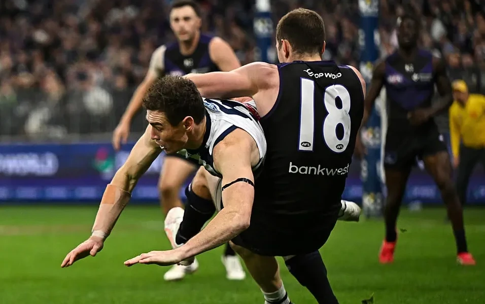 Geelong to rest Cameron after arm scare in Fremantle loss