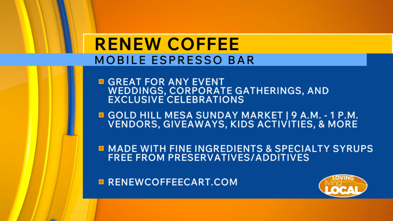 Renew Coffee and local vendors gather at Gold Hill Mesa for weekly market