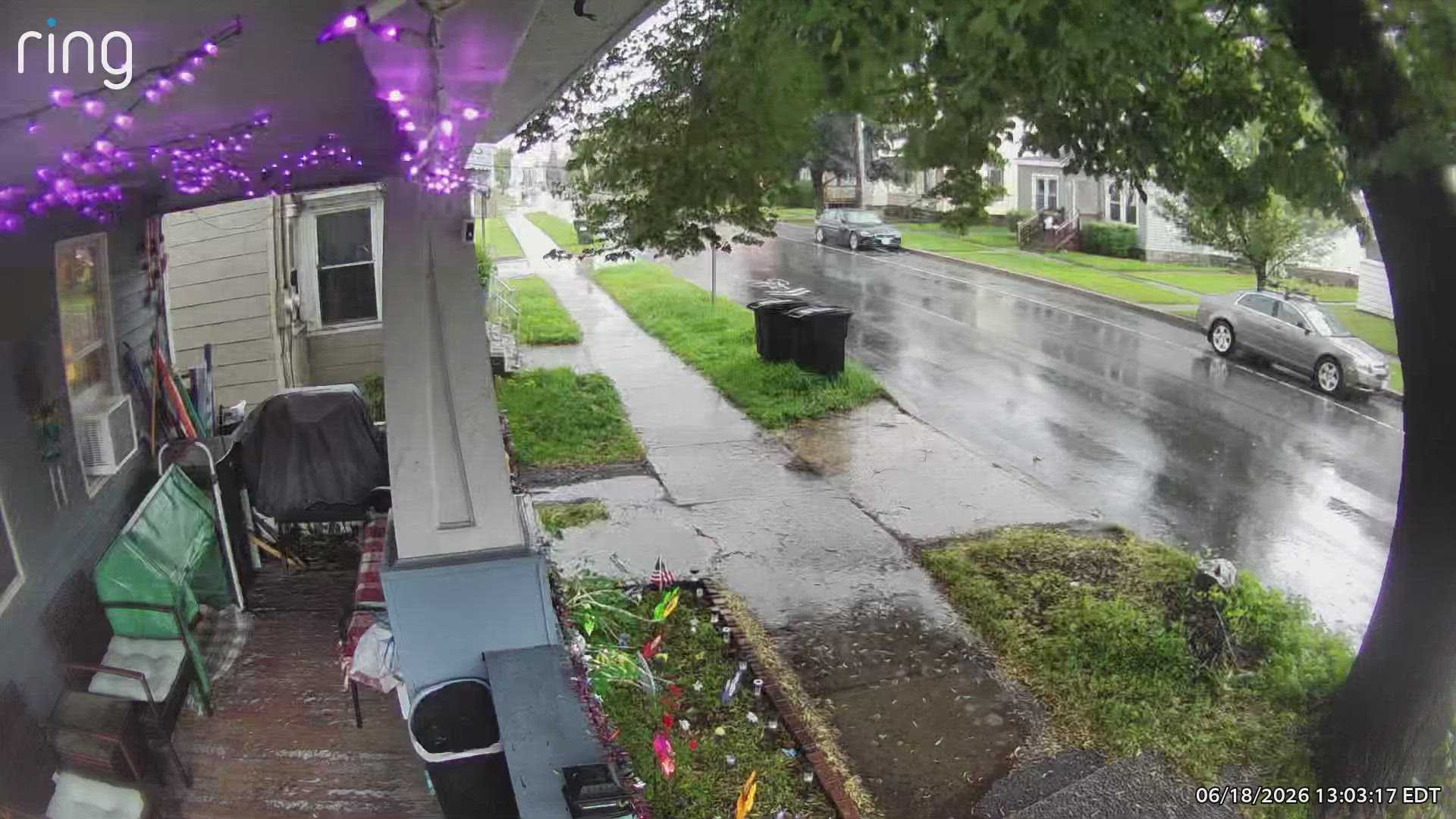 See video: Thunderstorm knocks tree down in Plattsburgh