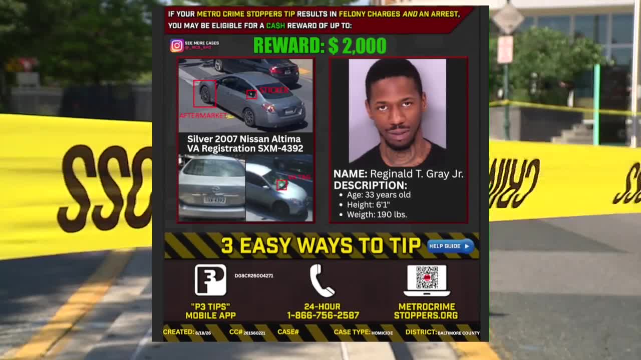 Police ID Towson University student's alleged killer on the run