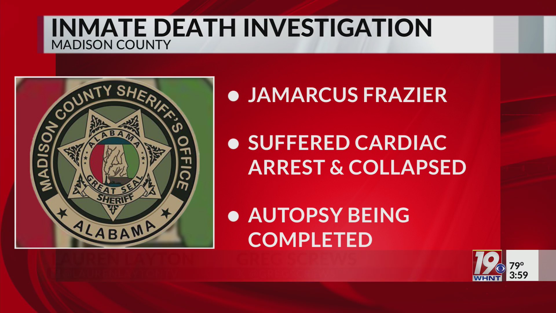 Madison County Sheriff’s Office investigating 'sudden' inmate death ...