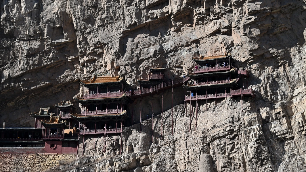 Exploring China’s gravity-defying hanging temple