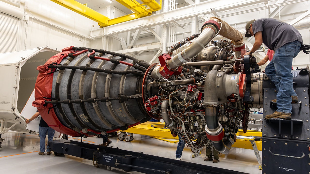 First Artemis III engine arrives at Kennedy Space Center as NASA ...