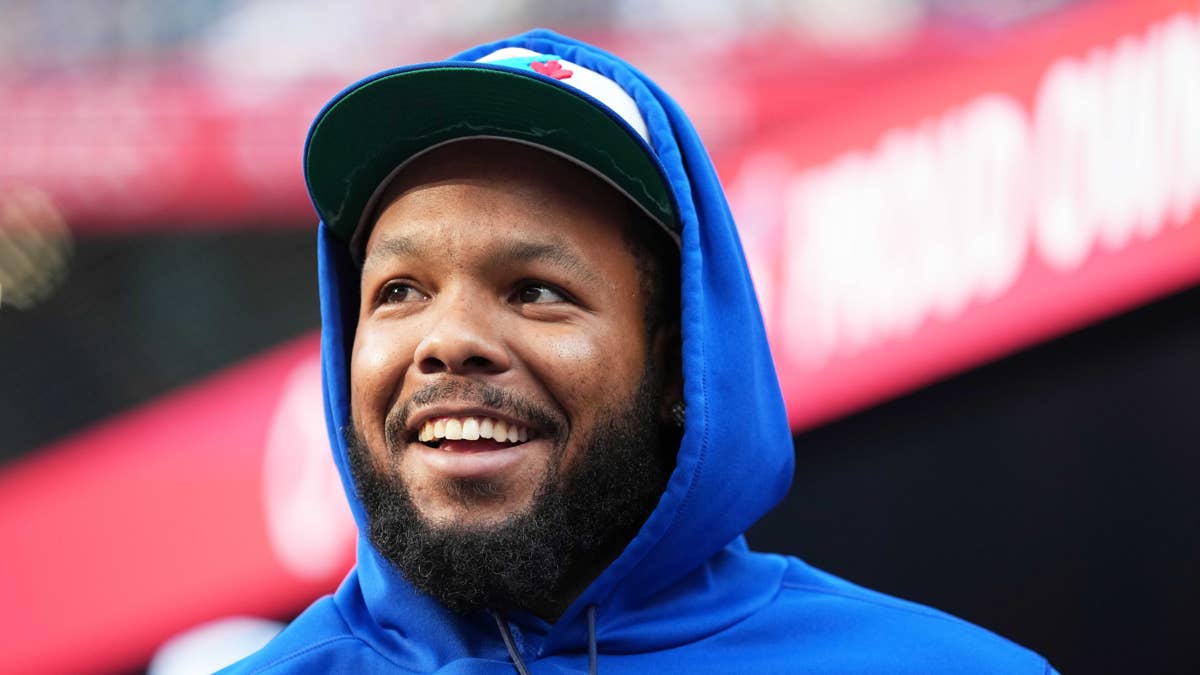 Blue Jays’ Vladimir Guerrero Jr. reacts to Tyler Heineman’s parting message