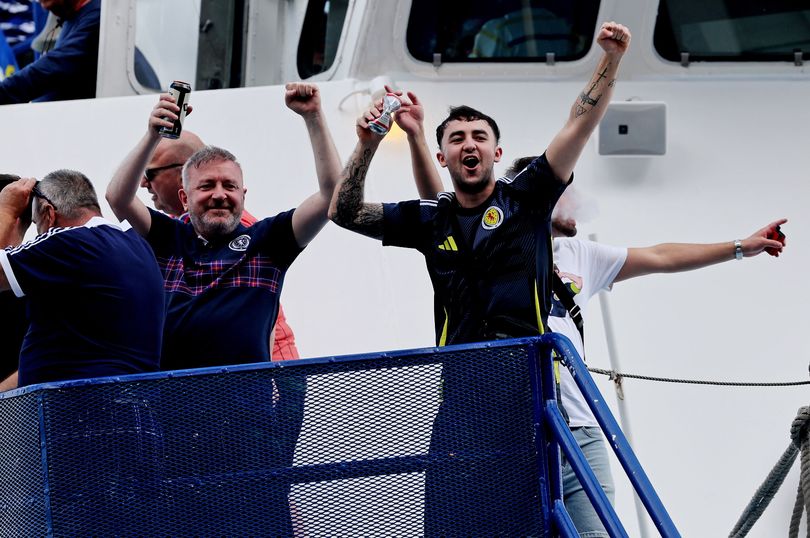 Inside party boat in Boston as Record join Tartan Army and charity hero ...