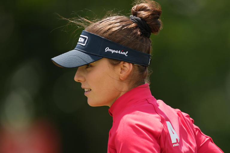 Cool temps, high winds rule opening day at Meijer LPGA Classic