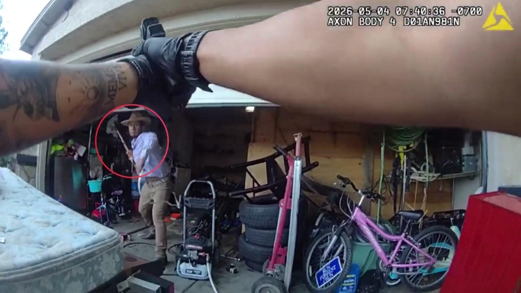 Stockton police release video of officer shooting ax-wielding suspect