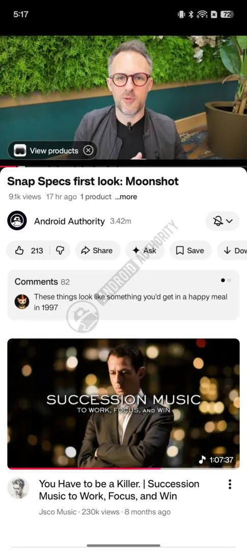 YouTube reportedly tests another mobile UI redesign