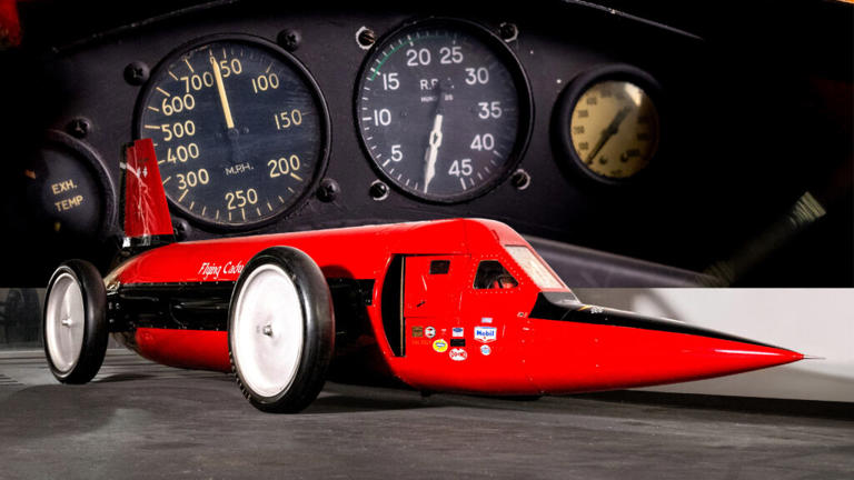 A nuclear bomber engine gave this jet car 5,200 pounds of thrust