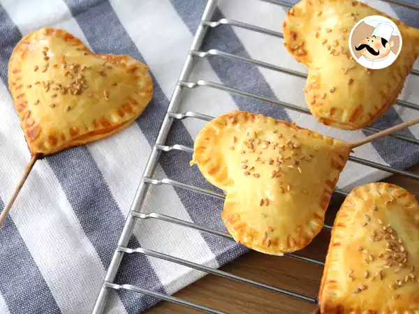 Pie pops en coeur pour la saint valentin