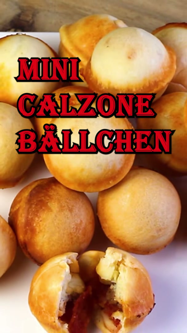 Mini Calzone Bällchen für Party, Brunch und unterwegs #shorts