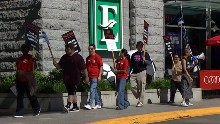 Embassy Suites workers near Lumen Field strike as more World Cup fans ...