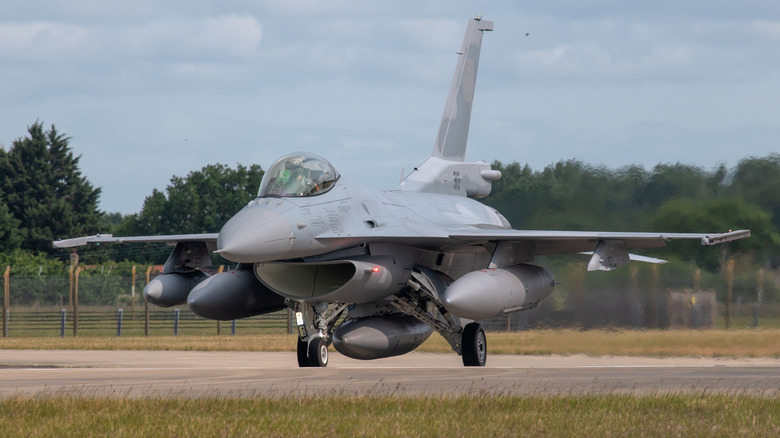 The first F-16 Block 70 built for China's air force was seen flying the ...