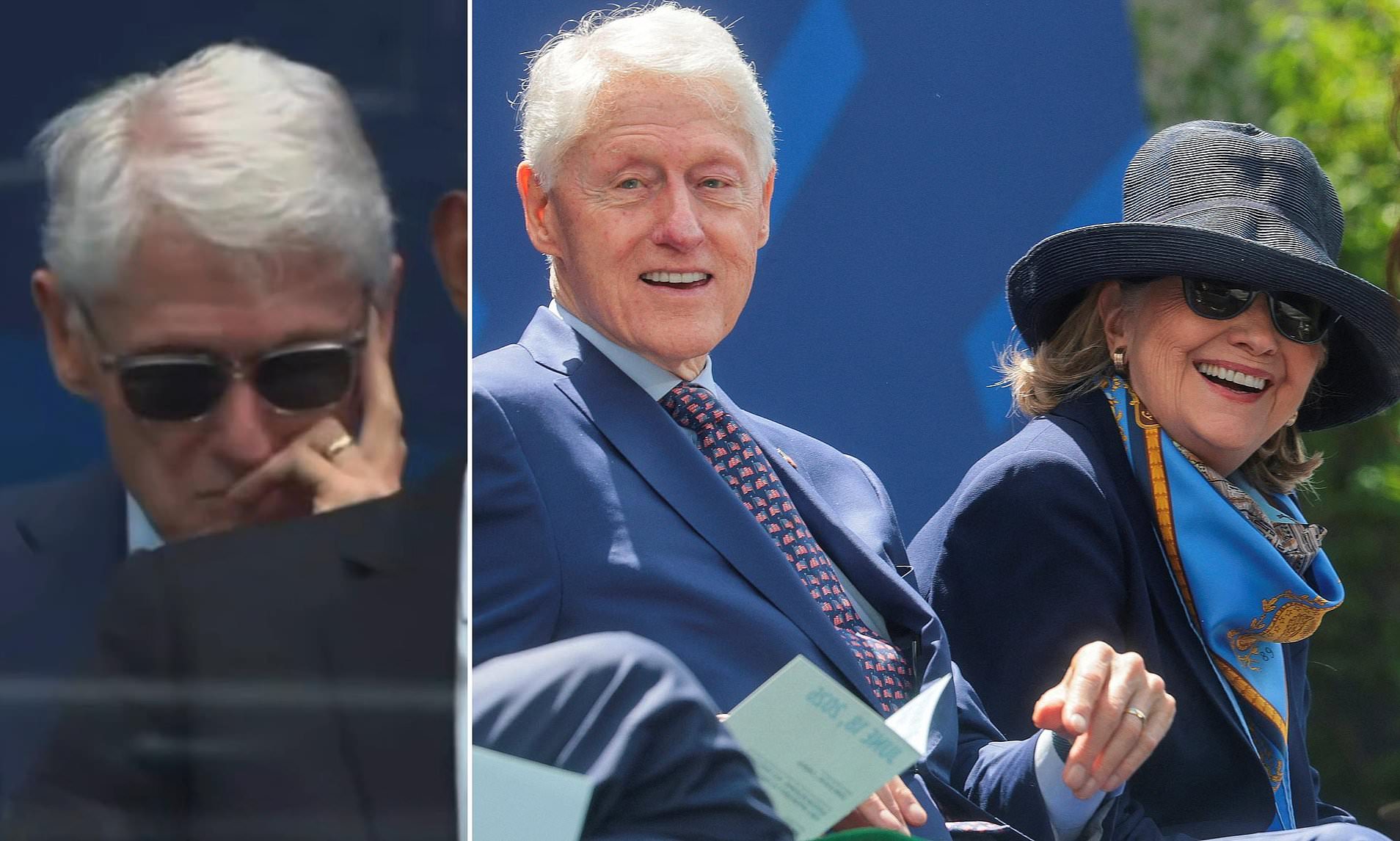 Health fears for Bill Clinton as he's 'caught dozing off' on-stage at ...
