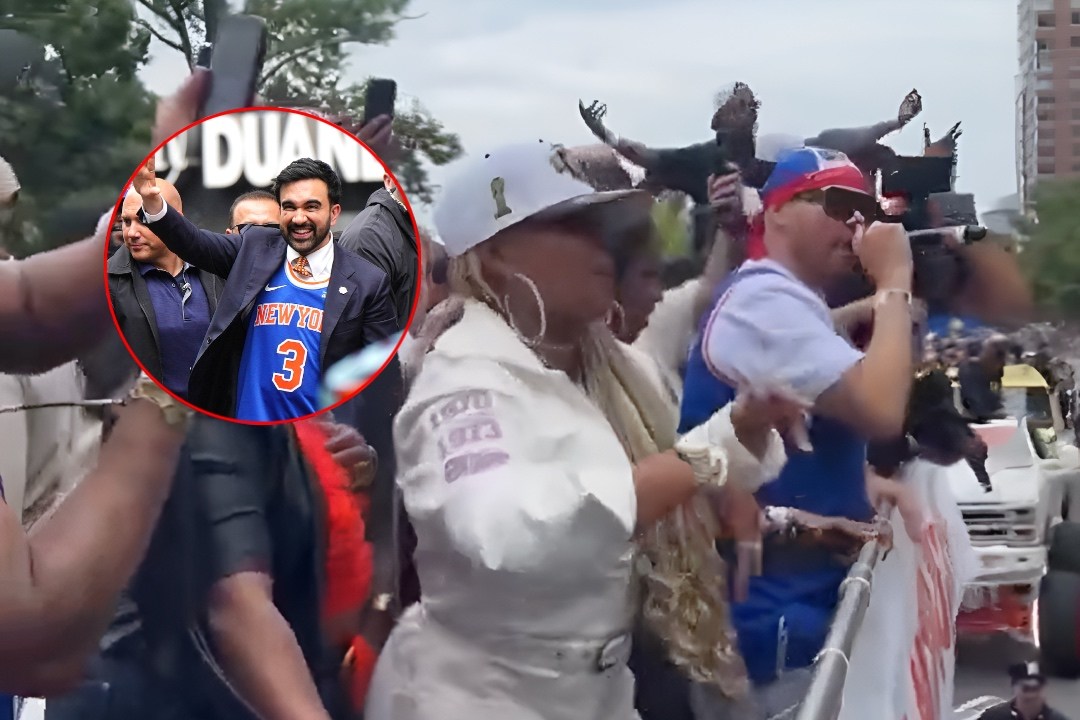Rappers hit the New York Knicks championship parade, Fat Joe performs ...