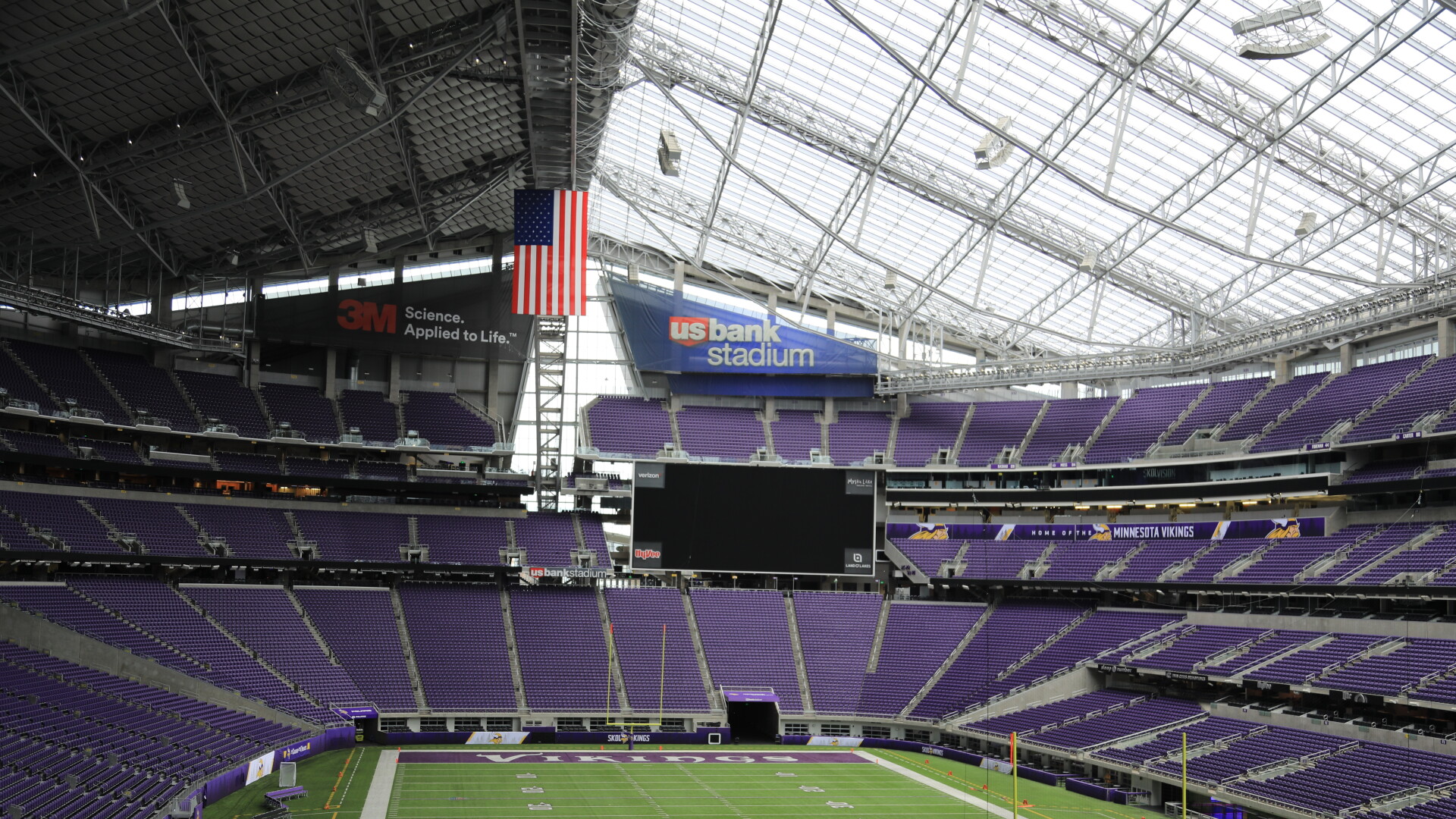Hail damage forces replacement of large portion of US Bank Stadium roof