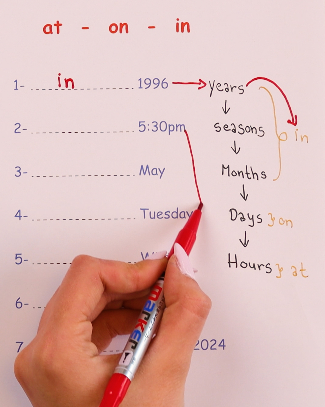 Prepositions of time made simple ⏰📖