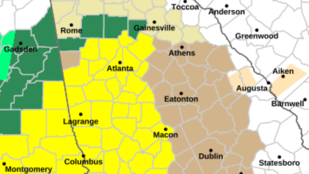 Tornado watch issued for metro Atlanta, 37 other Georgia counties until ...