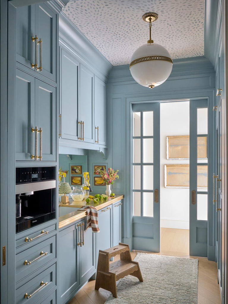 The palette in this Chapel Hill home was inspired by the Tar Heels