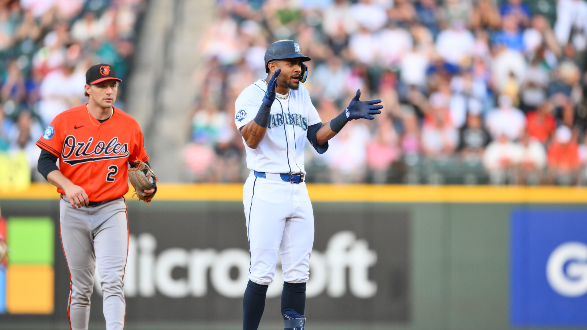 Mariners outfielder Julio Rodríguez leaves game against Orioles with ...