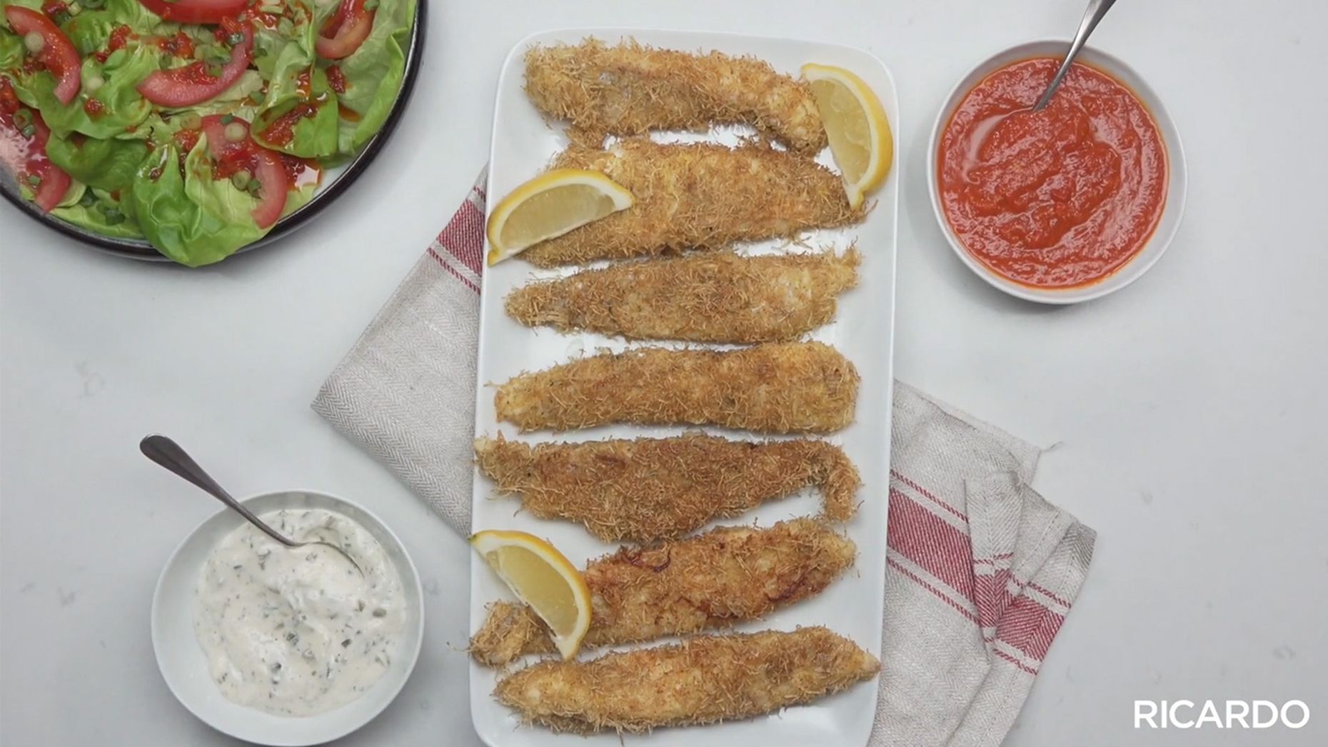 Filets de poisson croustillants aux céréales de blé | Ricardo Cuisine